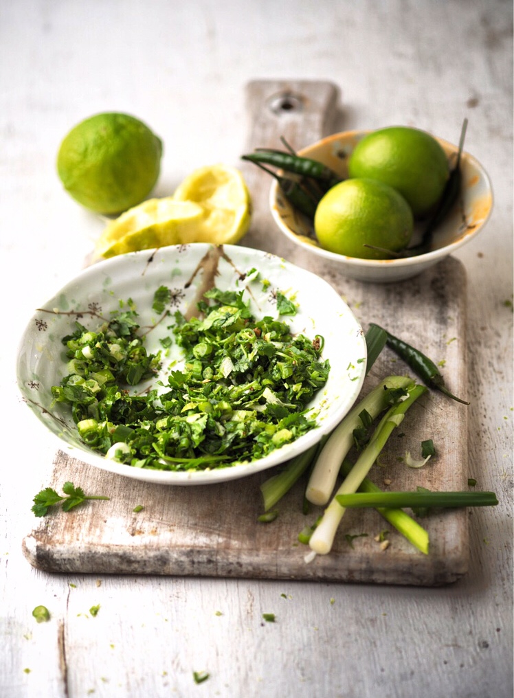 Lime, coriander, green chilli and spring onion salsa | The Modern Husband